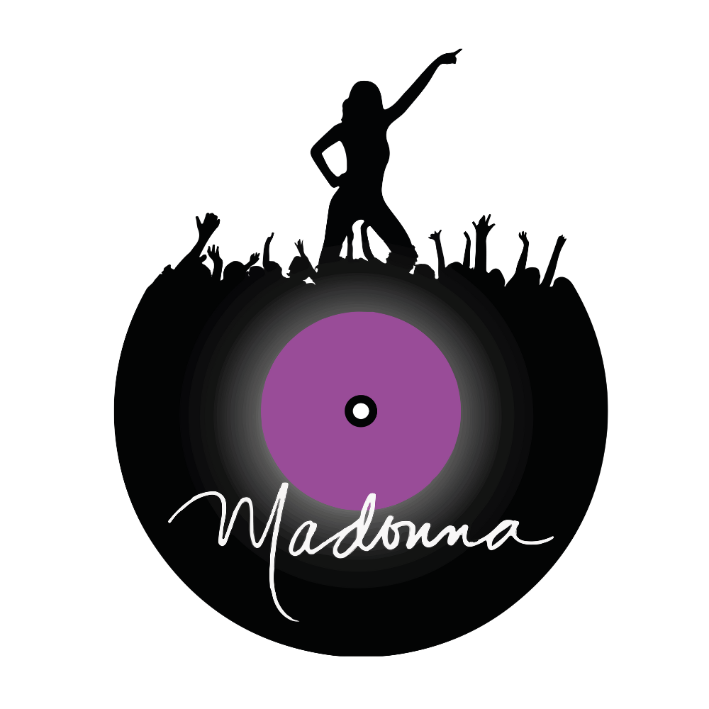 Madonna Silhouette Record Decal Wall Sticker – www.vividmoments.co.uk