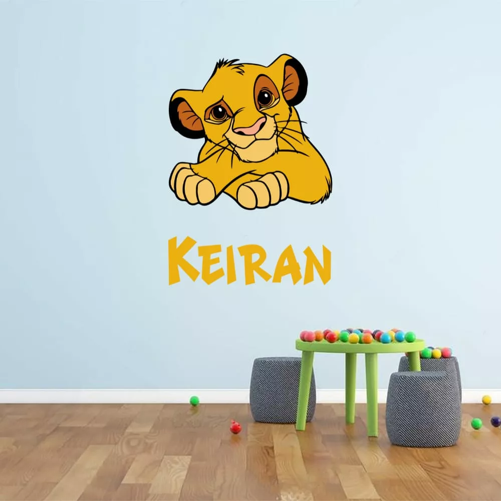 Personalised Simba Decal Sticker – www.vividmoments.co.uk