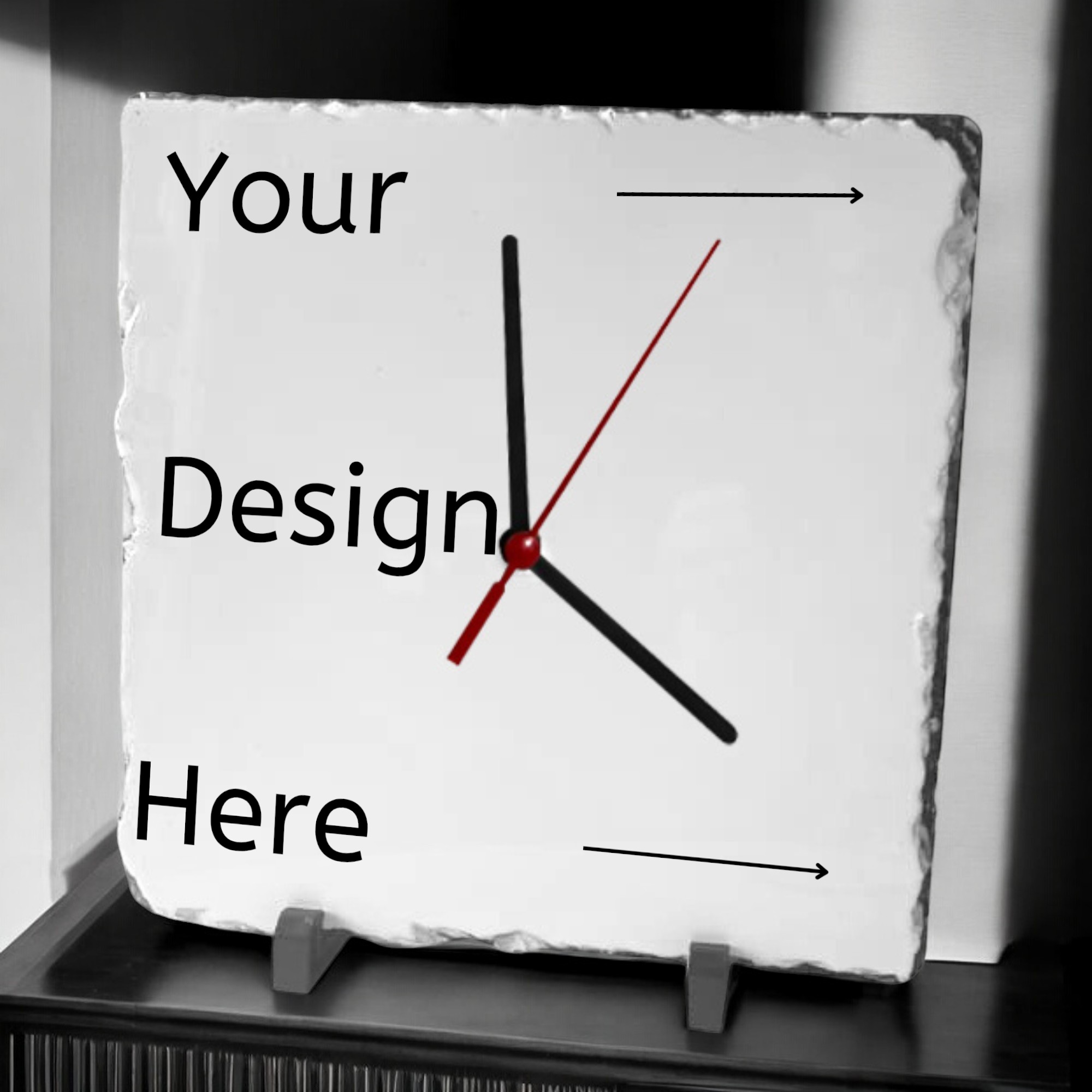 Personalise Your Own Photo Slate Clock – www.vividmoments.co.uk